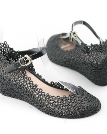 2014 New Womens Jelly Rubber Mary Jane Casual High Heels Wedge Shoes - Top Fashion Shop